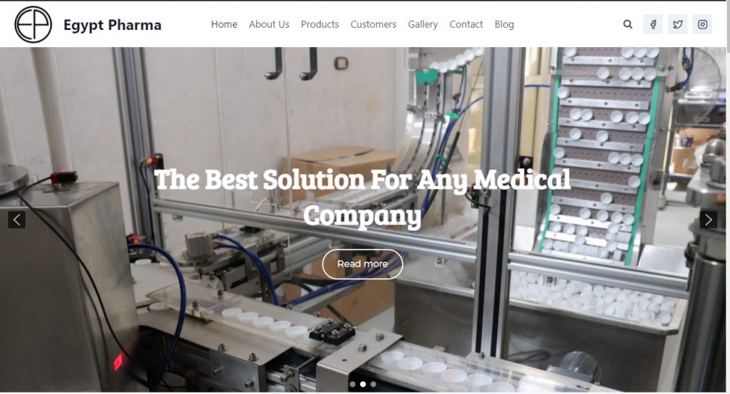 الموقع الرسمي للشركة - Egypt Pharma